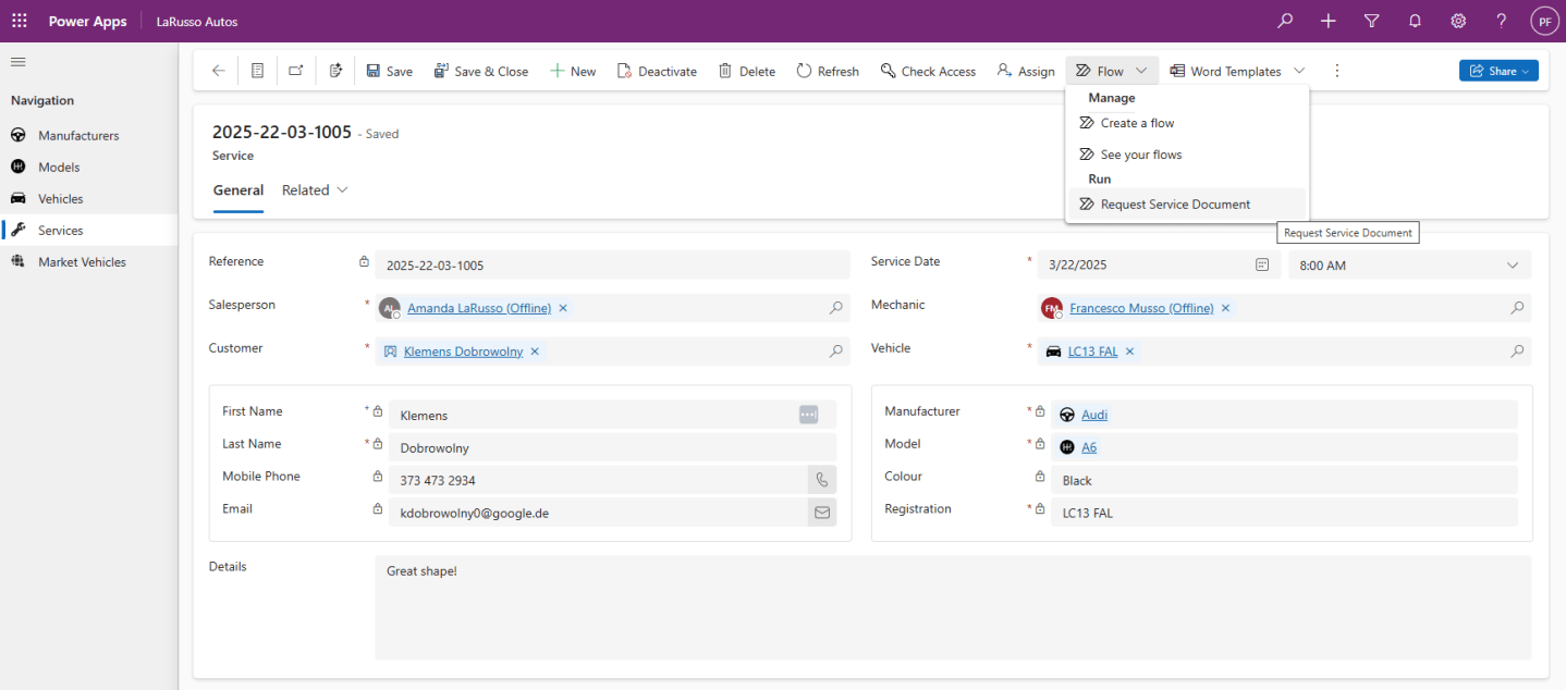 On-Demand Instant Flows within Model-driven Apps – Power Platform Pete